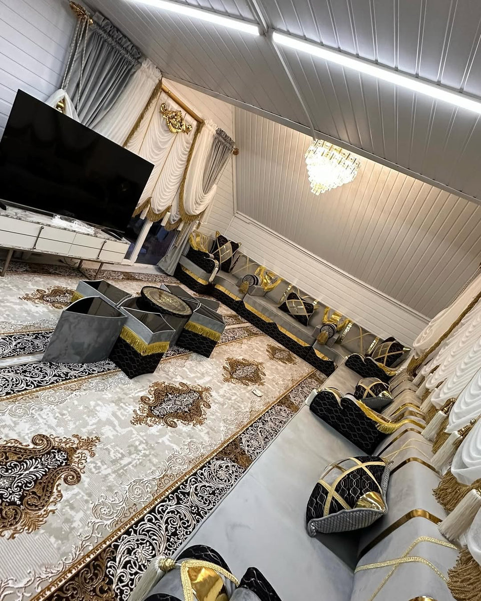 Moroccan Majlis, Wooden Bench for Restaurant, Arabic Furniture for Caf ...