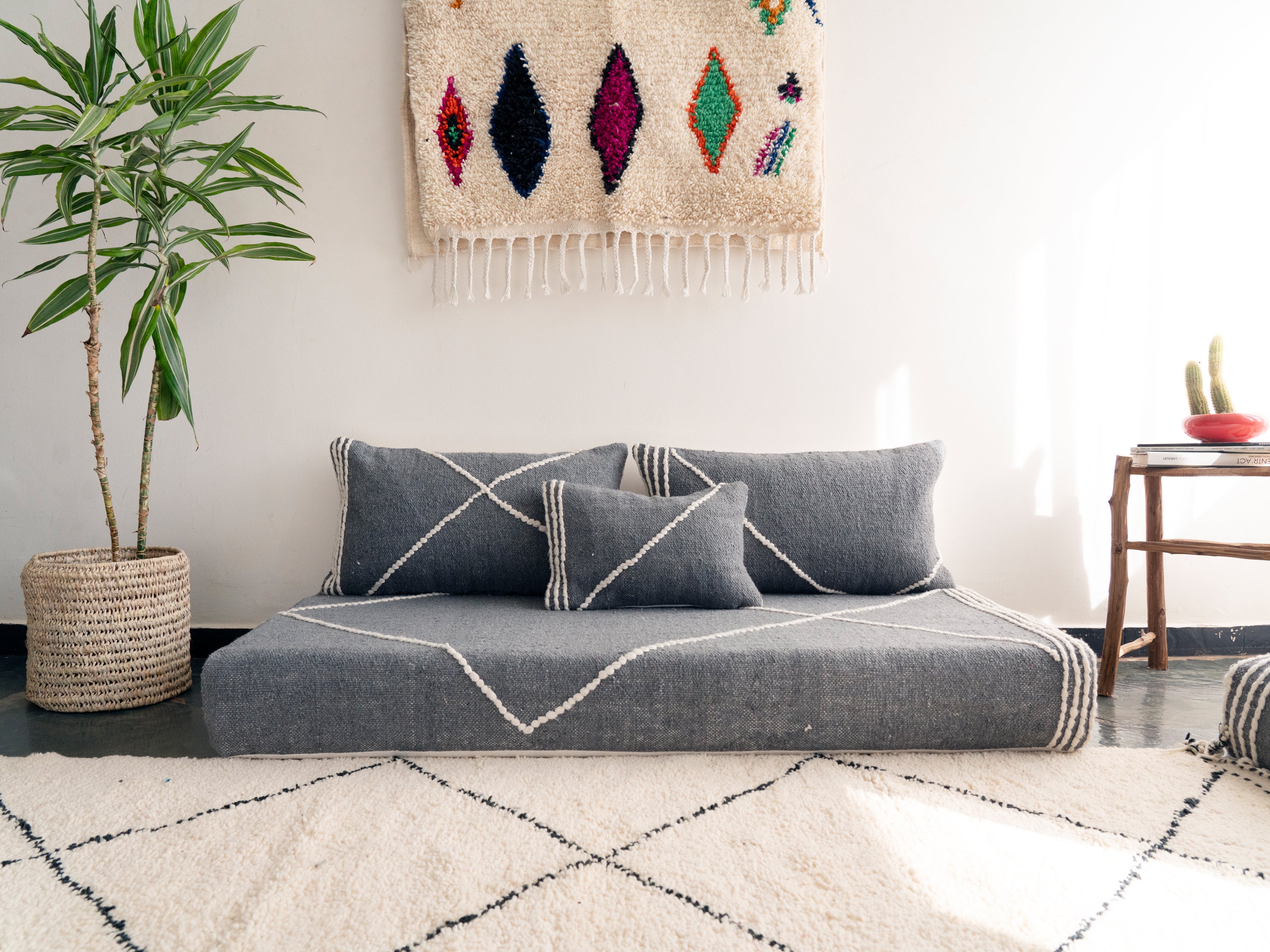 Gray Floor Couches, Modular Sofa Set, Floor Cushions, Sectional Sofa,