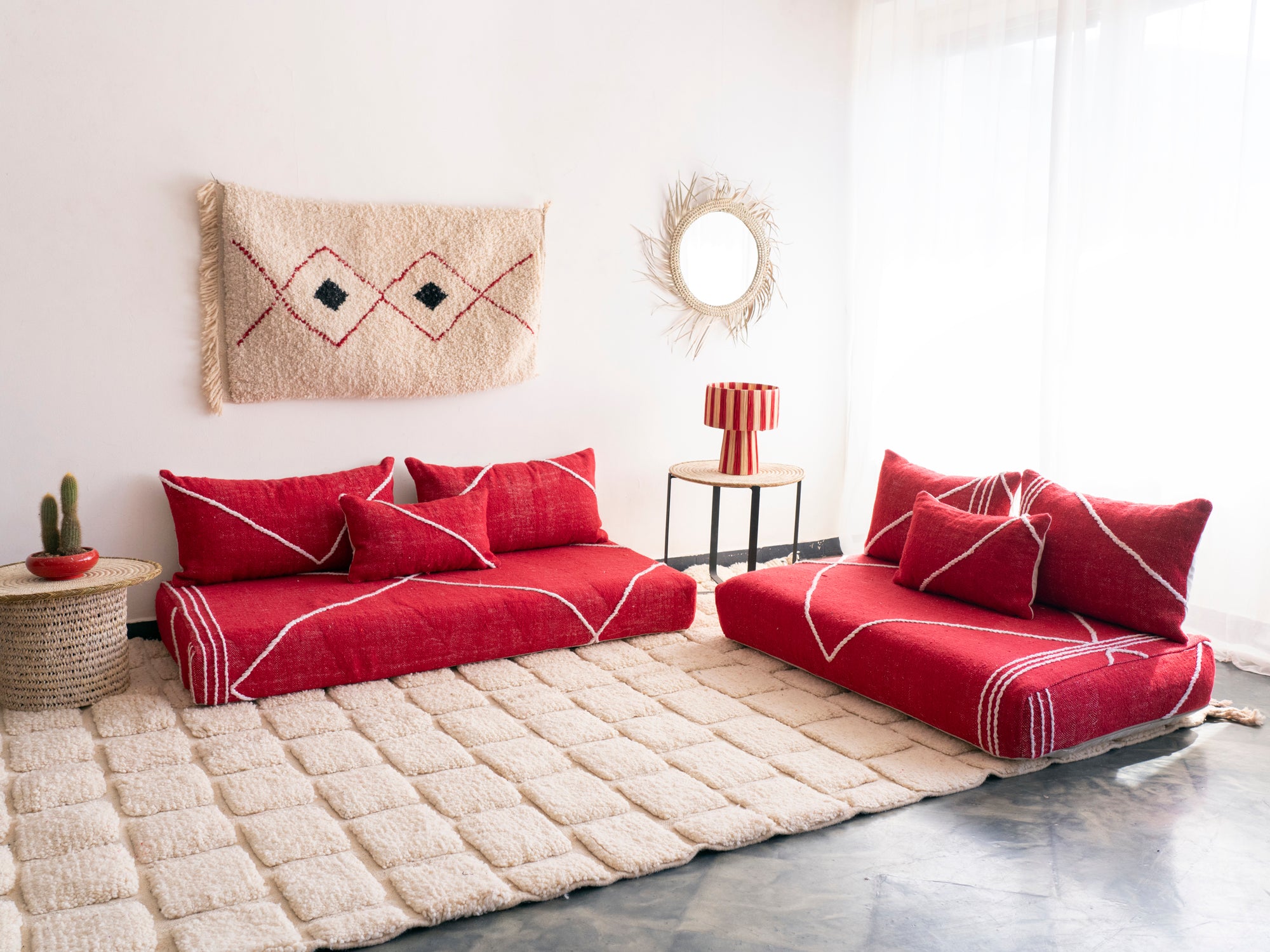 Corner Floor Sofa, Moroccan Style Floor Sofa, Boho Sofa, Modular Sofa,