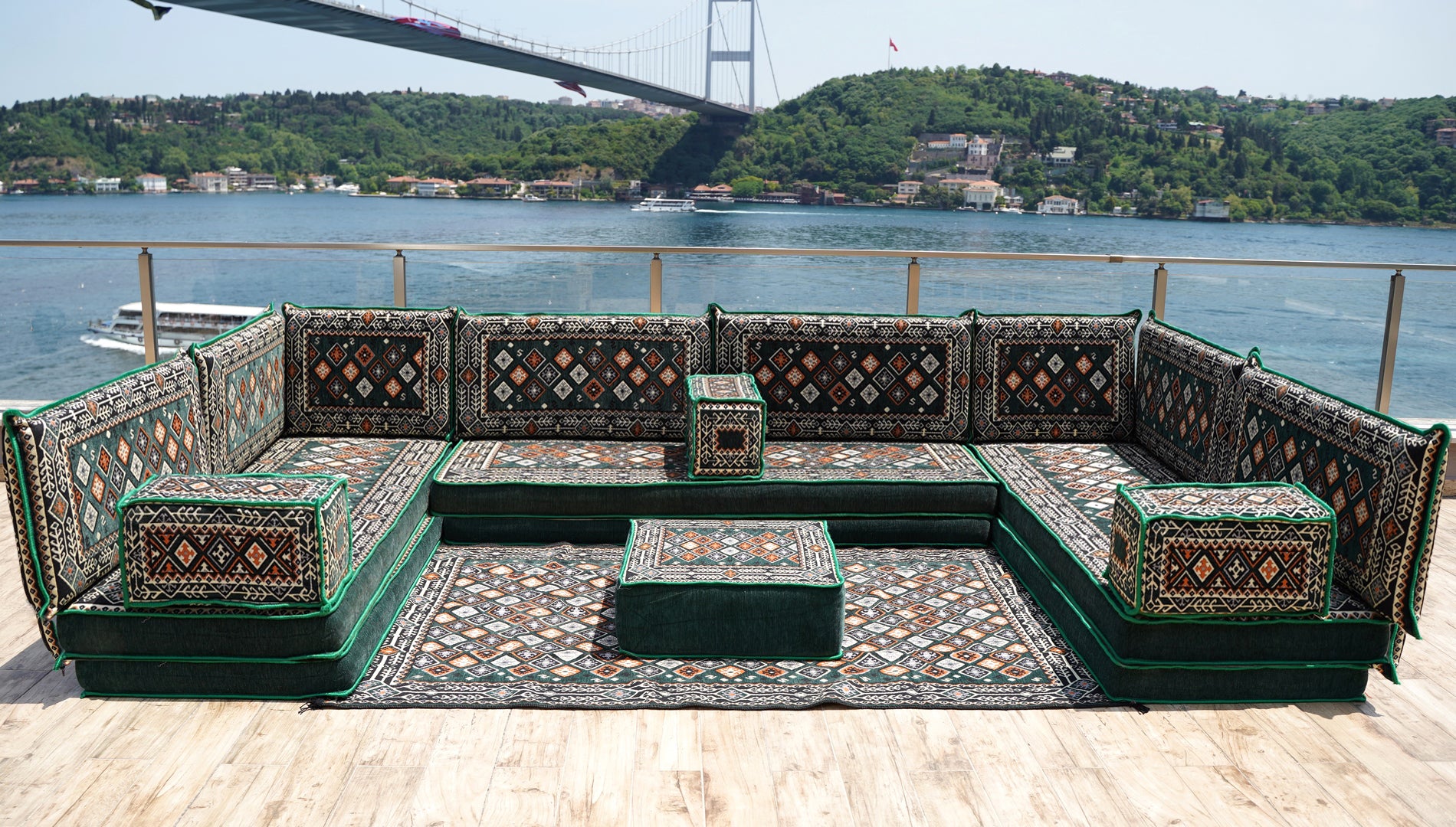 8'' Thickness U Sofa Set, Arabic Majlis, Turkish Floor Seating Set, Or ...