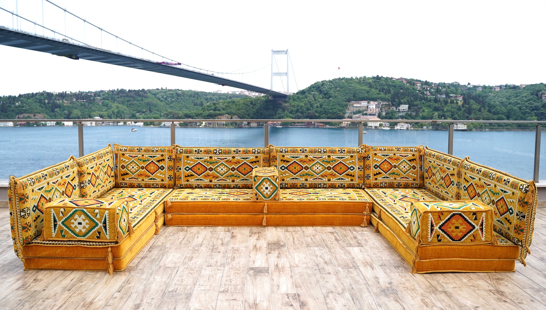 8'' Thickness U Sofa Set,, Arabic Jalsa Set, Floor Cushions – Arabic Sofa