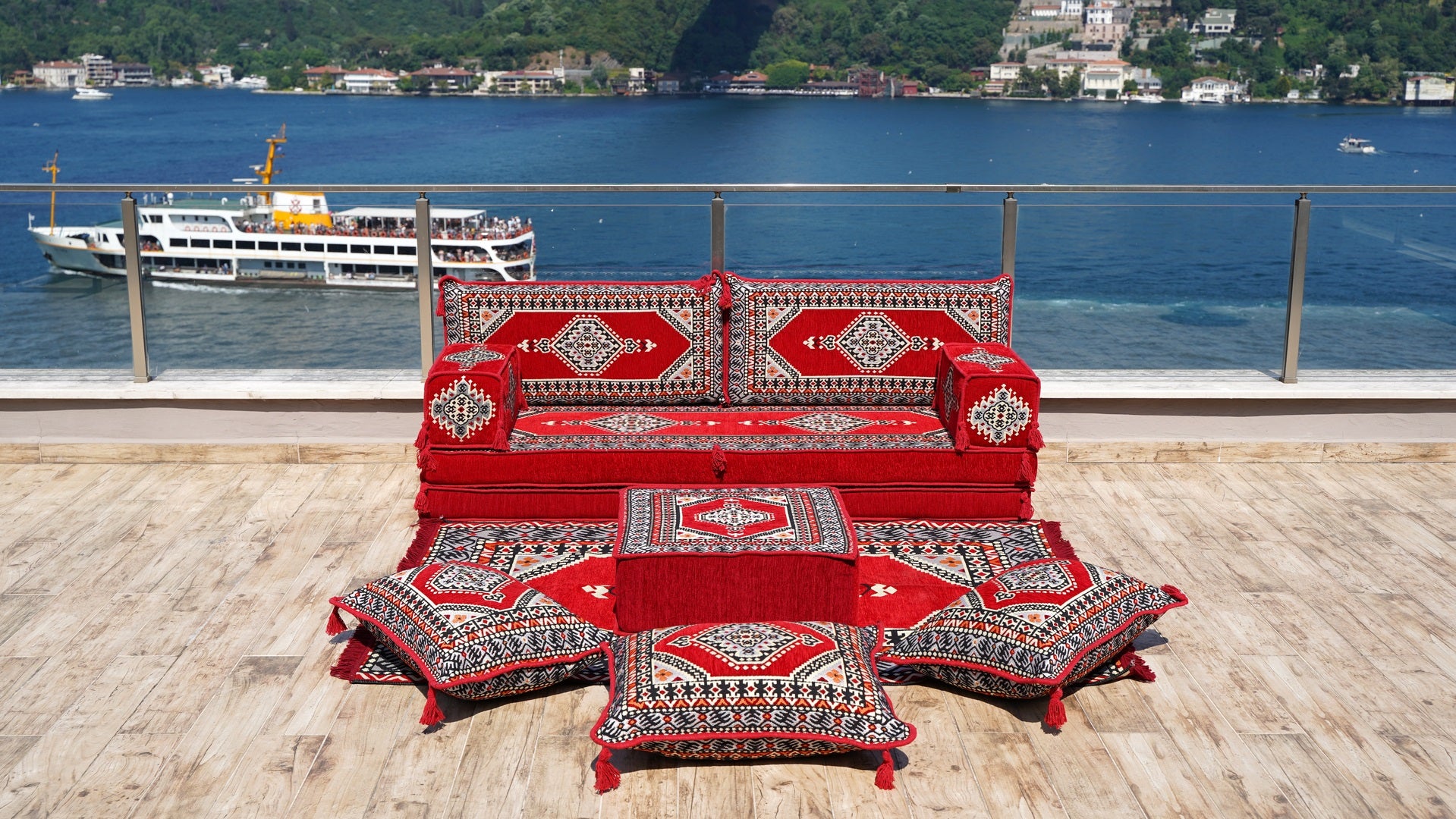 8'' Thickness Sofa Set, Oriental Cushions, Arabic Majlis, Arabic Floor