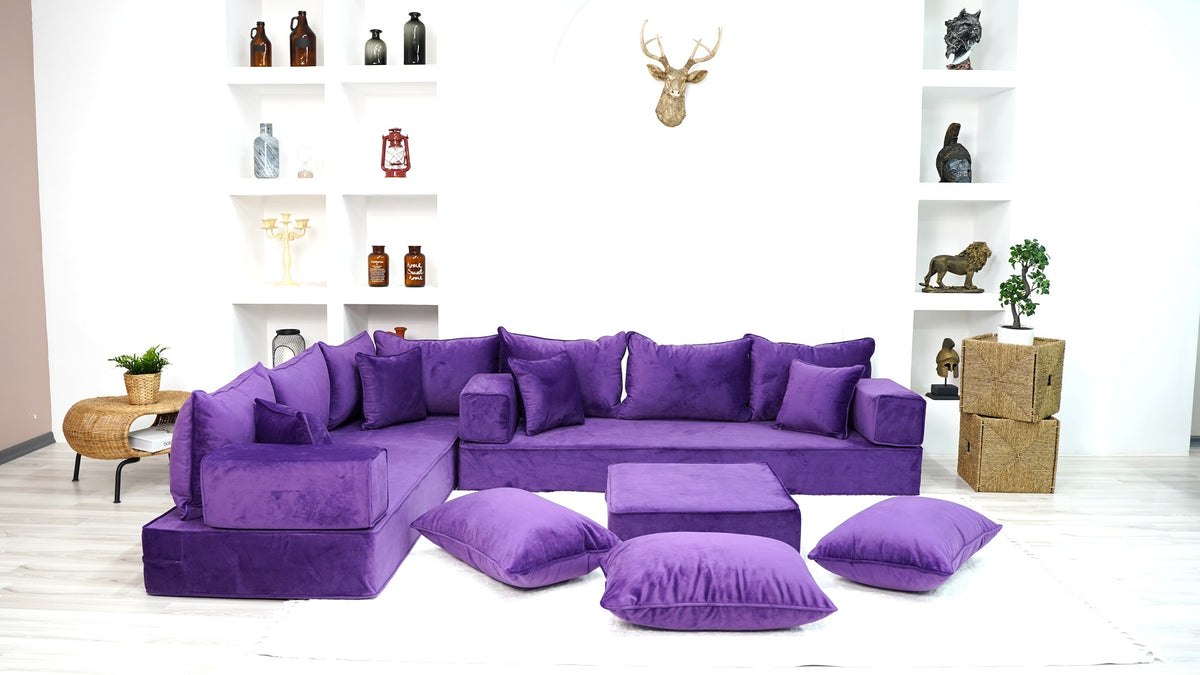 Purple Velvet Sofa | Cabinets Matttroy